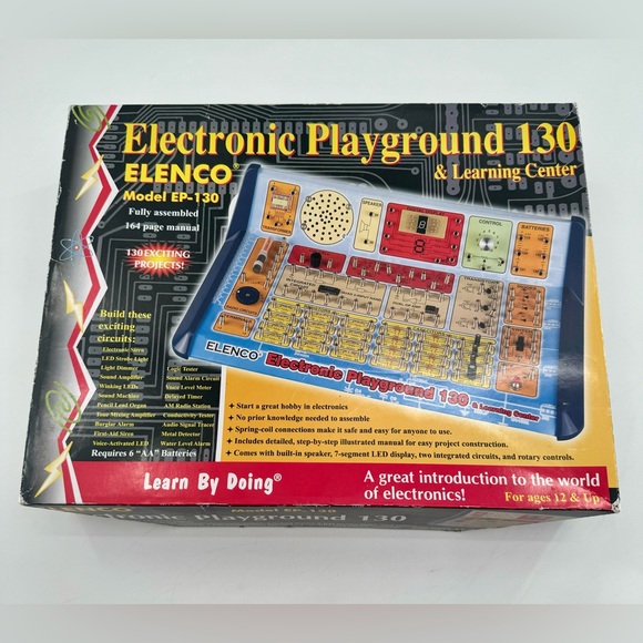 Elenco | Toys | Elenco Ep3 Electronic Playground 130 Learning Center Circuits Vtg Stem | Poshmark